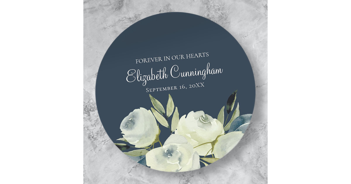 Watercolor Floral Flower Memorial Envelope Seal | Zazzle