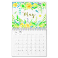 Watercolor Floral Gardens Calendar 2020 | Zazzle