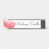 Watercolor Floral Painting Desk Name Plate | Zazzle