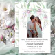Watercolor Floral & Photo Commitment Ceremony Invitation | Zazzle