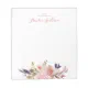 Watercolor Floral Pink Personalized Stationery Notepad | Zazzle