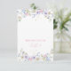 Watercolor Floral Pink Purple Table Place Card | Zazzle