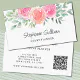 Watercolor Floral QR Code Event Planner Business Card | Zazzle