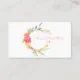 Watercolor Floral Wreath Business Card | Zazzle
