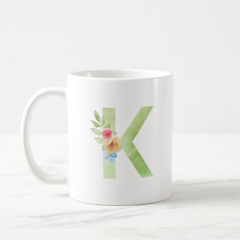 Letter K Mugs - No Minimum Quantity | Zazzle