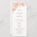 WATERCOLOR FLOWERS WEDDING PROGRAM | Zazzle