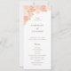 WATERCOLOR FLOWERS WEDDING PROGRAM | Zazzle