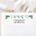 Watercolor Foliage Return Address Label | Zazzle