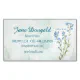Watercolor Forget Me Not Blue Flower Business Card Magnet | Zazzle