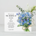 Watercolor Forget-me-nots Wedding Invitation | Zazzle