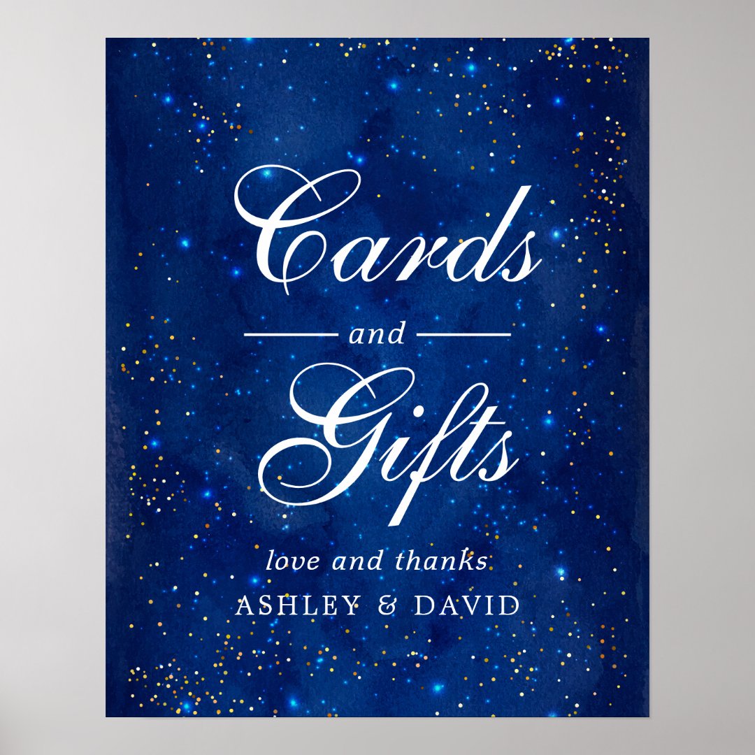 Watercolor Galaxy Cosmic Stars Cards & Gifts Poster | Zazzle