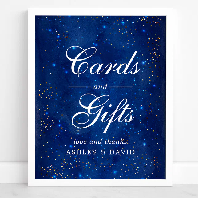 Watercolor Galaxy Cosmic Stars Cards & Gifts Poster | Zazzle