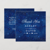 Watercolor Galaxy Cosmic Stars Thank You Card | Zazzle