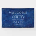 Watercolor Galaxy Cosmic Stars Welcome Banner | Zazzle