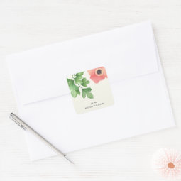 Watercolor Garden Sticker | Zazzle