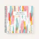 Watercolor Geometrical abstract minimal pastel Notebook | Zazzle
