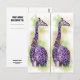 Watercolor Giraffe book markers Postcard | Zazzle