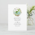 Watercolor Glass Terrarium Succulents Wedding Invi Invitation | Zazzle