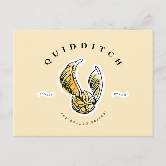 Watercolor Golden Snitch Invitation Postcard | Zazzle.com