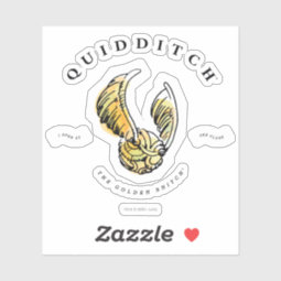 Watercolor Golden Snitch Sticker | Zazzle