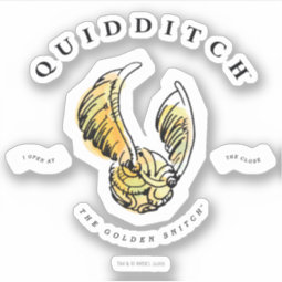 Watercolor Golden Snitch Sticker | Zazzle