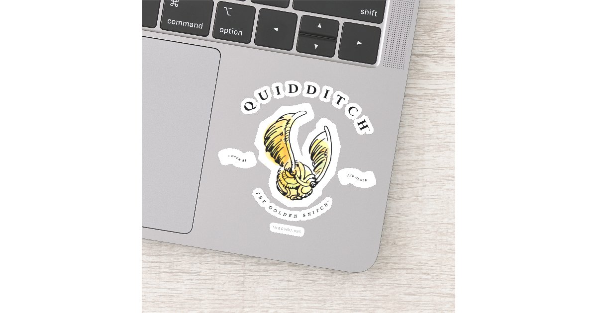 Watercolor Golden Snitch Sticker | Zazzle