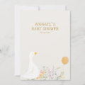Watercolor Goose Wildflower Baby Shower Thank You Card | Zazzle