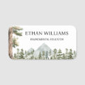 Watercolor Green Forest Personalized Name Tag | Zazzle