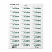 Watercolor Green Forest Return Address Label | Zazzle