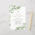 Watercolor Greenery and Flowers Confirmation | Zazzle