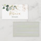 Watercolor Greenery Eucalyptus Gold Place card | Zazzle