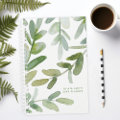 Watercolor Greenery Leaves Botanical Personalized Planner | Zazzle