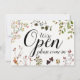 Watercolor Greenery Open Closed Fall Autumn Sign | Zazzle