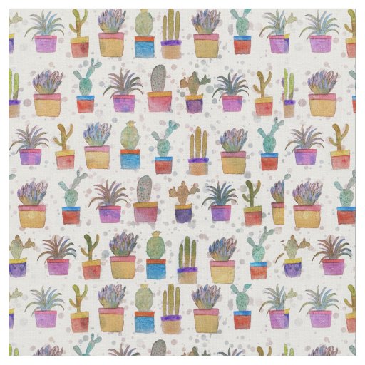 fabric cactus pattern
