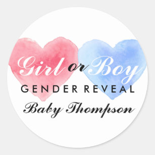 Gender Reveal Stickers - 100% Satisfaction Guaranteed | Zazzle