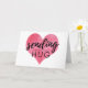 Watercolor Heart Social Distancing Hug Card | Zazzle