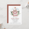 Watercolor Hello Summer Pool Party Invitation | Zazzle
