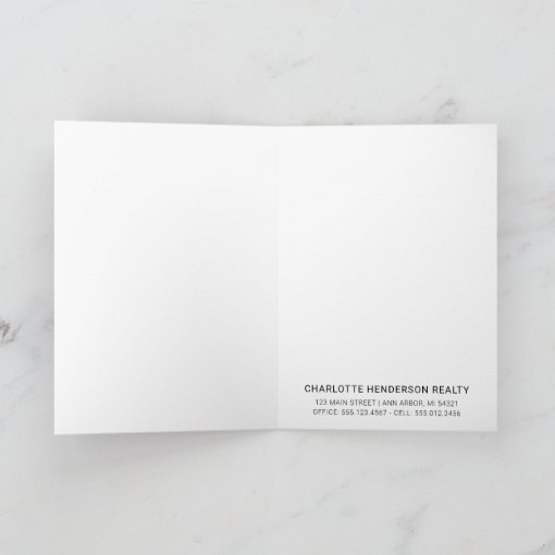 Watercolor House Client Birthday Card | Zazzle