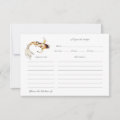 watercolor koi fish recipe card | Zazzle