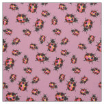 Red Ladybug Pattern Fabric | Zazzle