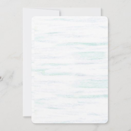 Watercolor Lake Blue Canoe Wedding Invitation | Zazzle