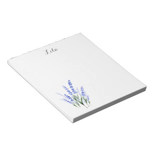 Watercolor Lavender Bouquet Notepad | Zazzle