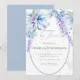 Watercolor Lavender -Dusty Blue Floral Baby Shower Invitation | Zazzle