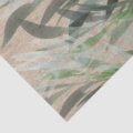 Watercolor Leaves on Tan Streaked Tissue Paper | Zazzle