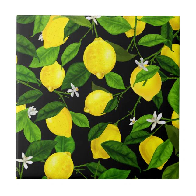 Watercolor Lemon 2 Ceramic Tile | Zazzle