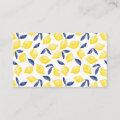 Watercolor Lemon Citrus Gift Registry QR Code Enclosure Card | Zazzle