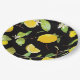 Watercolor Lemon & Leaves Paper Plates | Zazzle