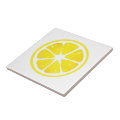 Watercolor Lemon Slice Ceramic Tile | Zazzle