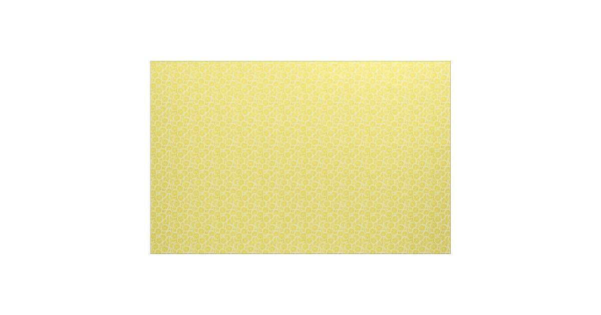 Watercolor Lemon Slices Fabric | Zazzle