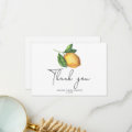 Watercolor lemon thank you card | Zazzle